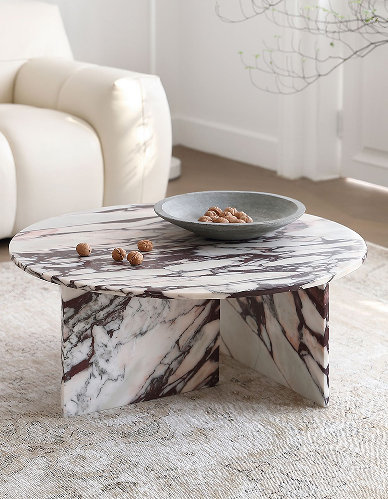 Aiko Coffee Table Round, Marble – DC Concept