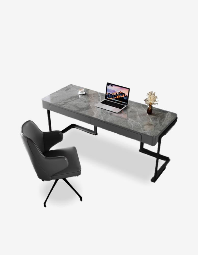 Hadley Office Desk, Sintered Stone – DC Concept