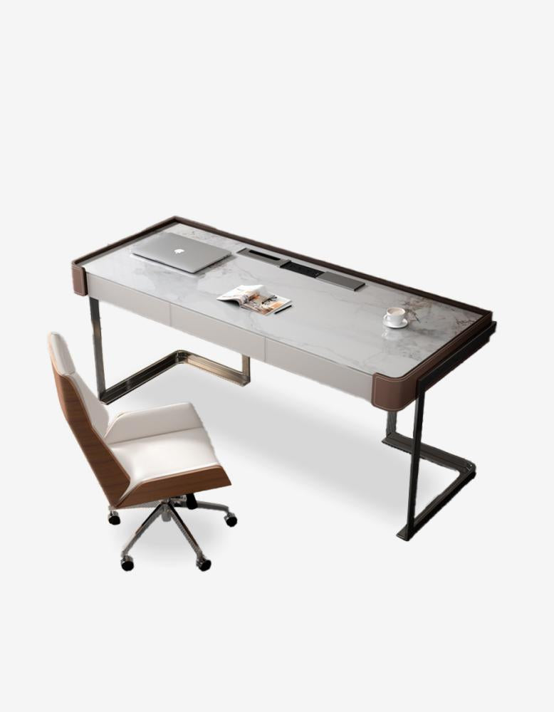 Hank Office Desk, Sintered Stone – DC Concept