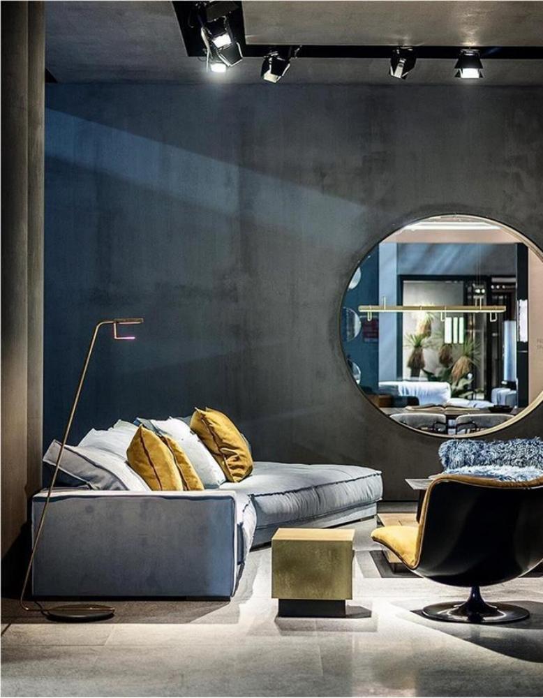 Modern Grover Three Seater Sofa, Suedue for Minimalist Homes | DC Concept