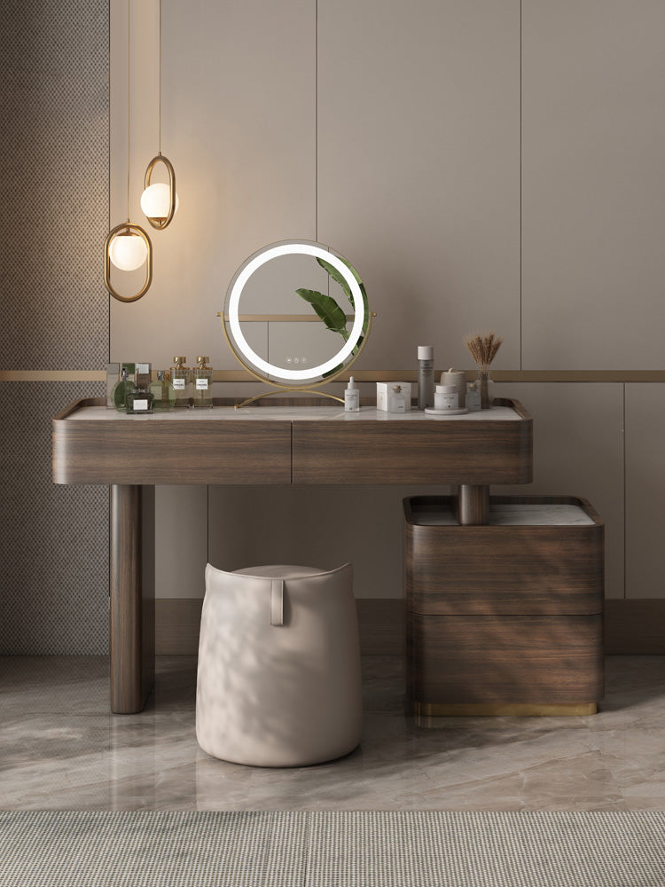 Harding Dressing Table With Mirror, Sintered Stone – DC Concept