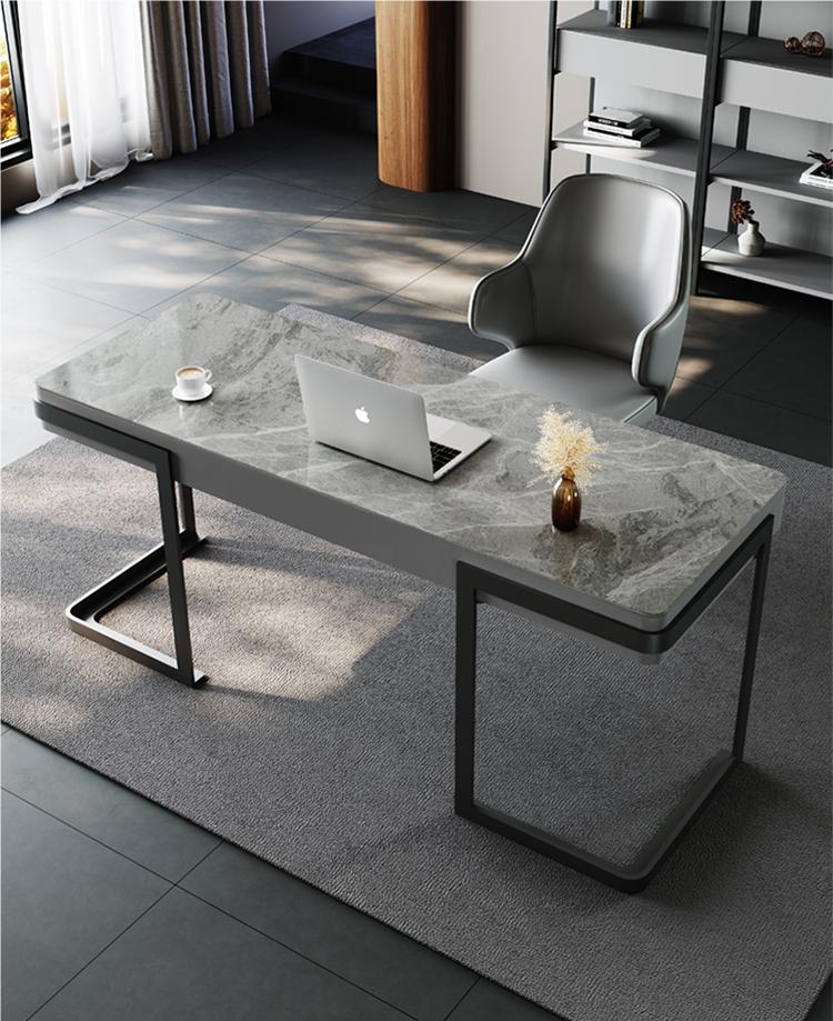 Hadley Office Desk, Sintered Stone – DC Concept