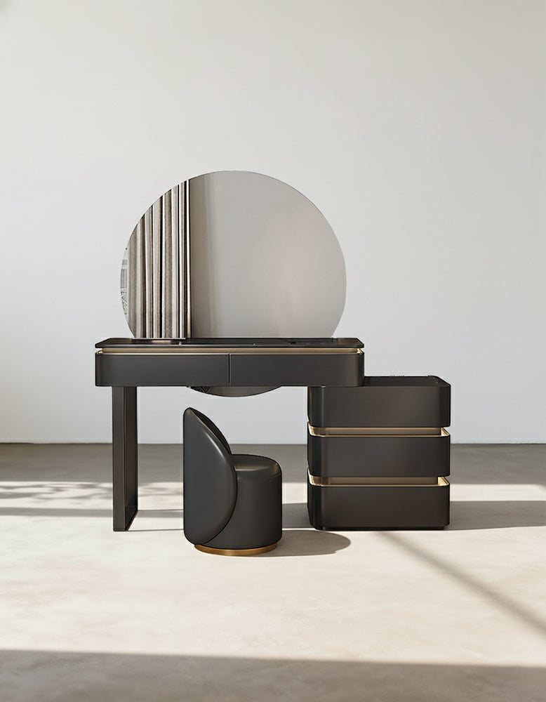 Compact Glass Top Dressing Table for Stylish Small Spaces glass for top ...