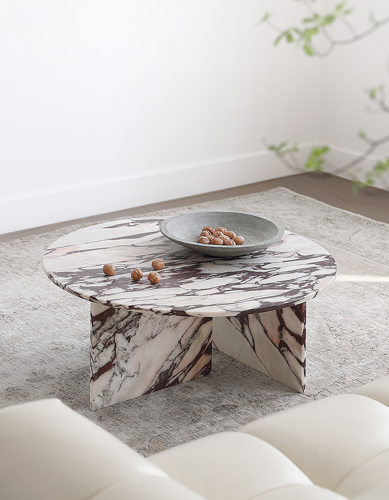 Aiko Coffee Table Round, Marble – DC Concept