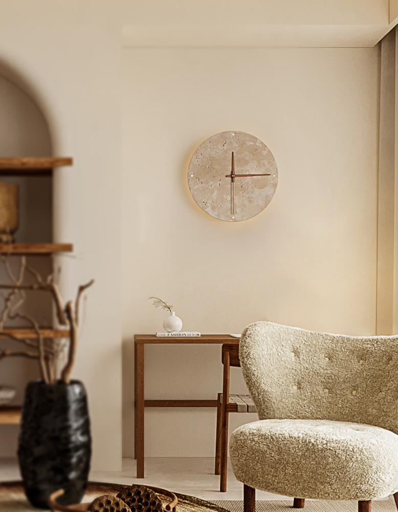 Nala Silent Clock, Stone – DC Concept