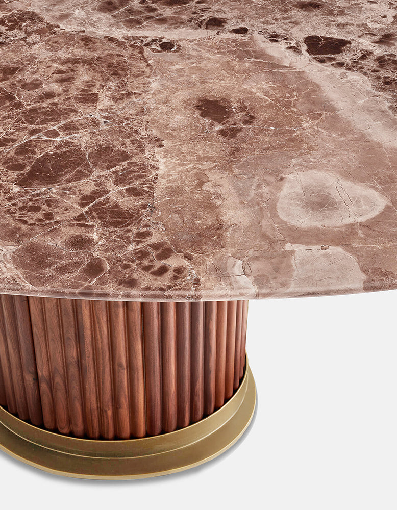 Darcy Round Dining Table, Marble 200cm (clearance) – DC Concept