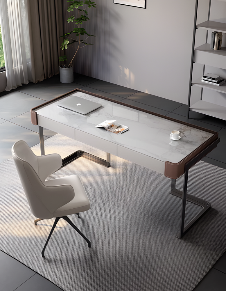 Hank Office Desk, Sintered Stone – DC Concept