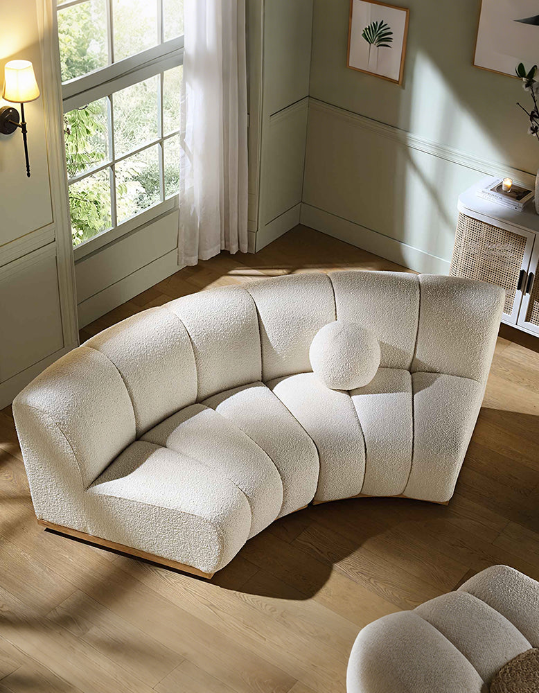 Curved Corner Sofa UK for Design-Led Living Spaces bay window curved ...