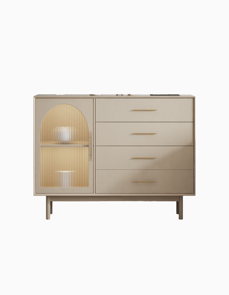 Clear Single Door Sideboard, Four Layers – DC Concept
